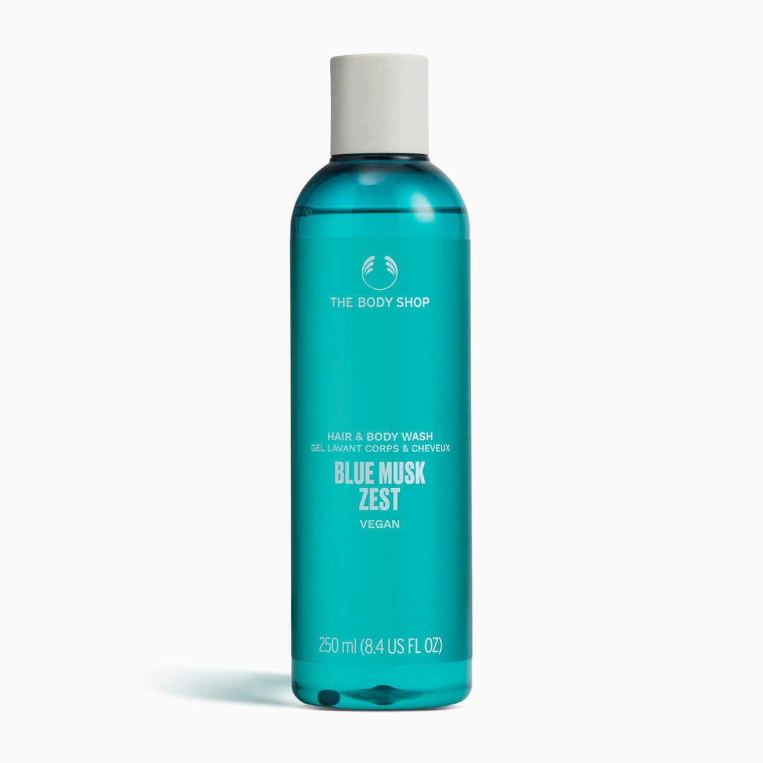 Blue Musk Zest Hair & Body Wash 250ml | The Body Shop