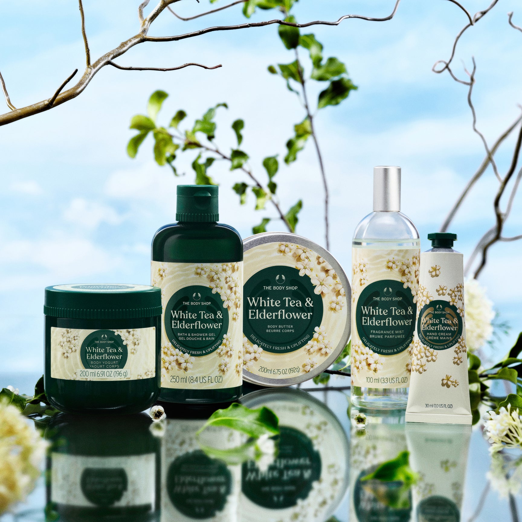 White Tea & Elderflower Fragrance Mist | The Body Shop
