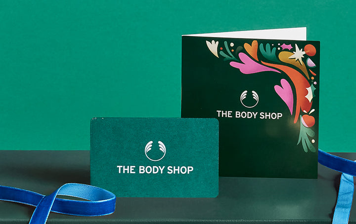 Gift cards and egift cards from The Body Shop
